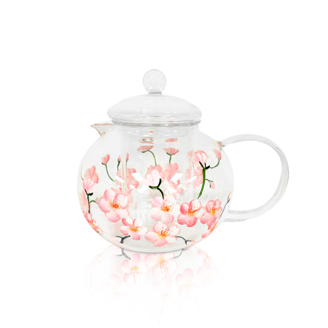 Cherry Blossom Painted Tea Pot with Infuser | Shop Pink Teapots ...