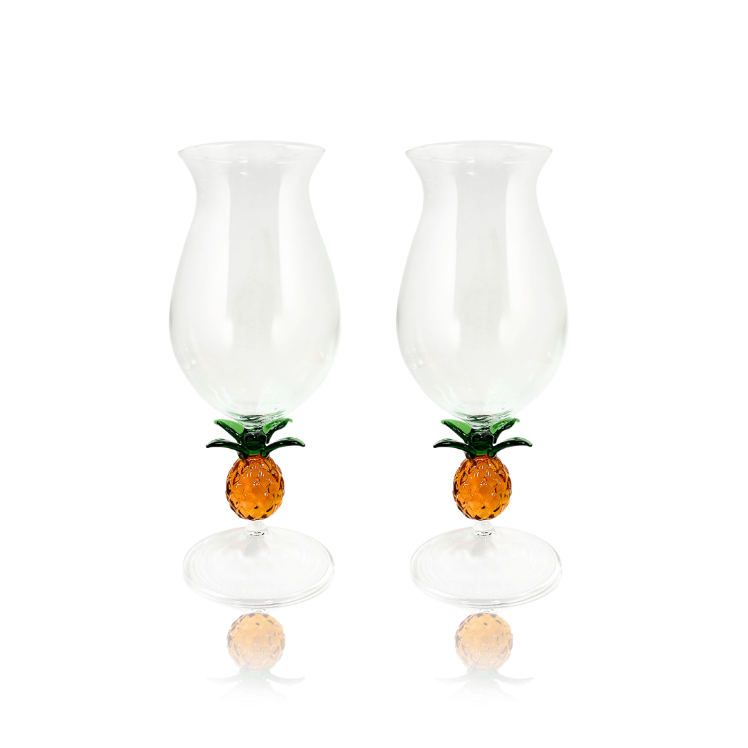 3D Pineapple Poco Grande Glass | Pina Colada Glass Set Gift – DRNKART ...